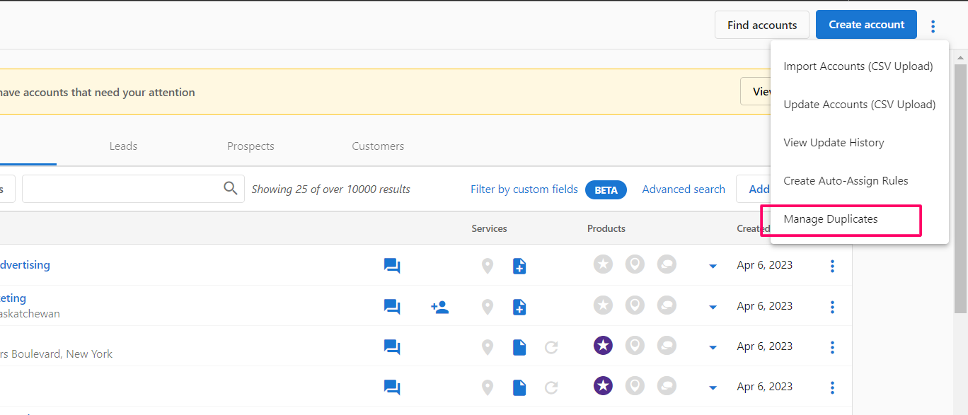 How To Manage Duplicate Accounts In Partner Center Vendasta Support