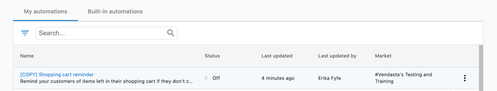 System Automations – Vendasta Support